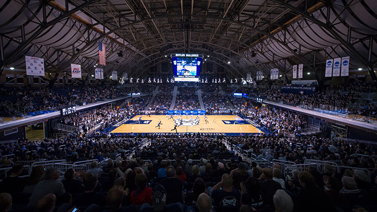 Advertise inside Hinkle Fieldhouse - Home of Butler Basketball